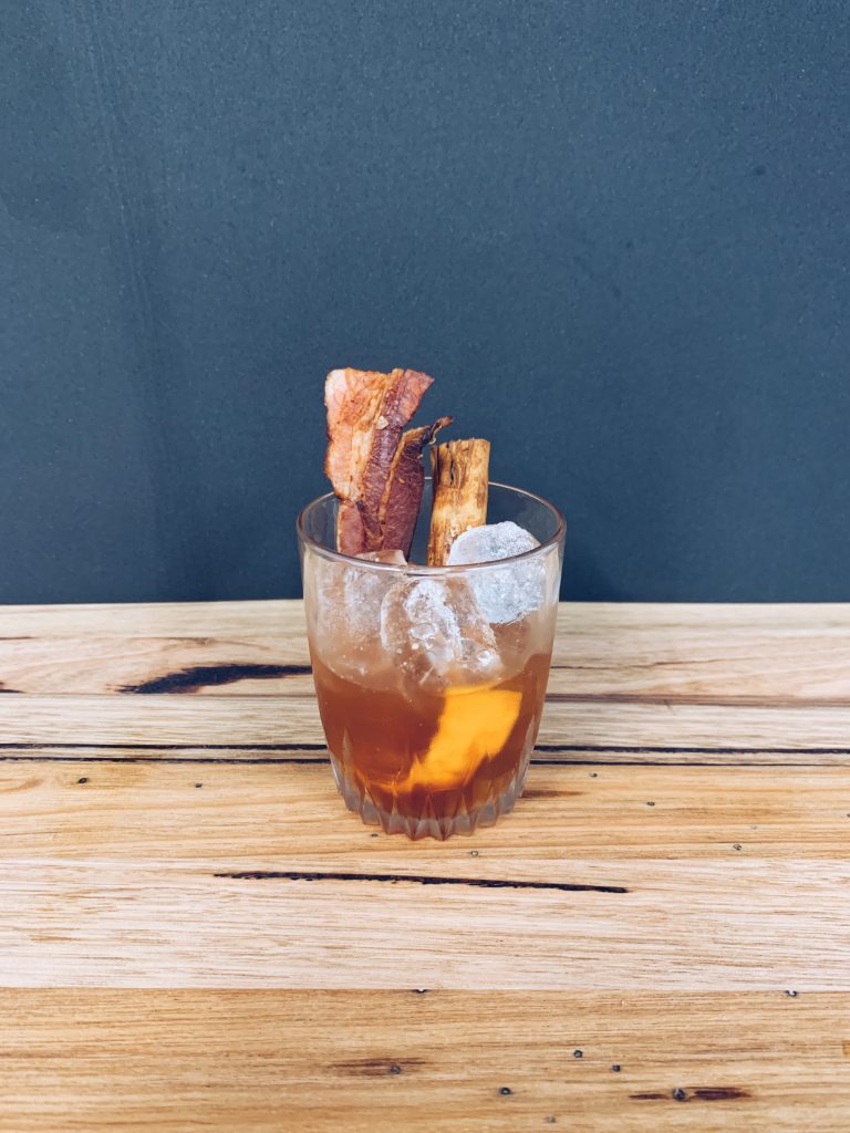 How to Make Smokey Old Fashioned with Bacon Cocktail - Smoked & Cured ...