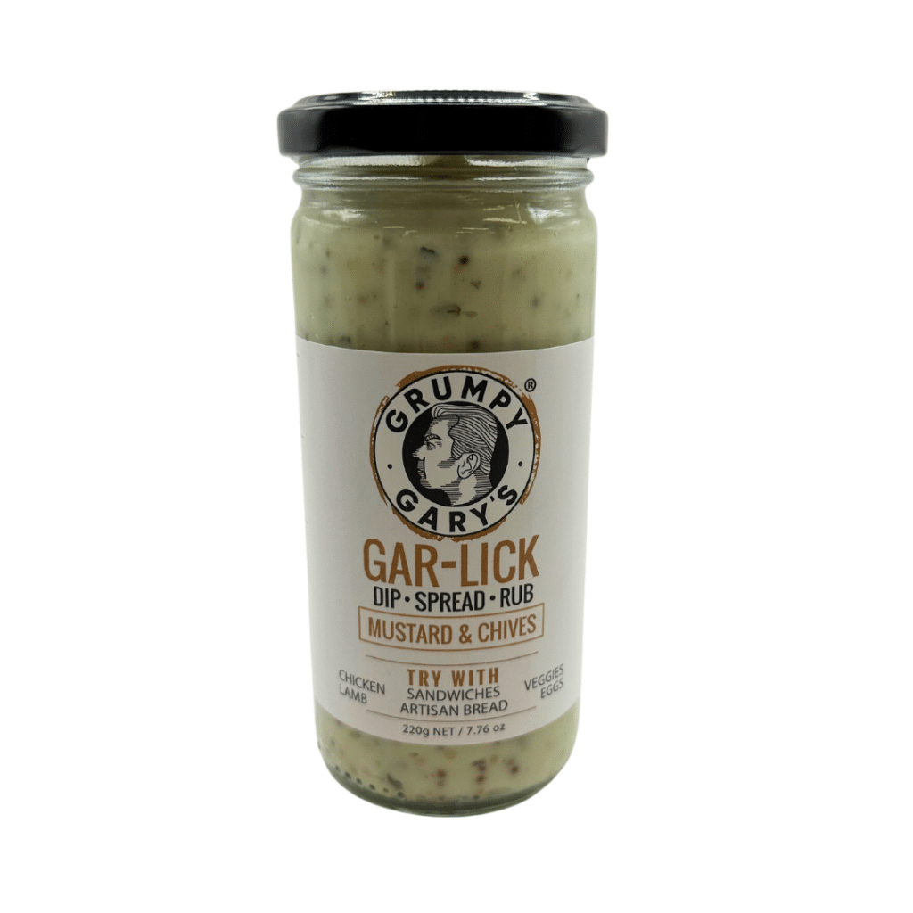 Gar-Lick Dip Mustard & Chives - Grumpy Gary's - PAST BEST BEFORE 01/05/24 - Smoked & Cured ...